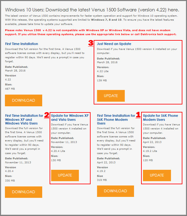 Which Version of Venus 1500 V4 are you using?