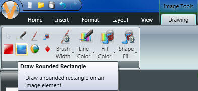 Image Tools: Drawing Tab