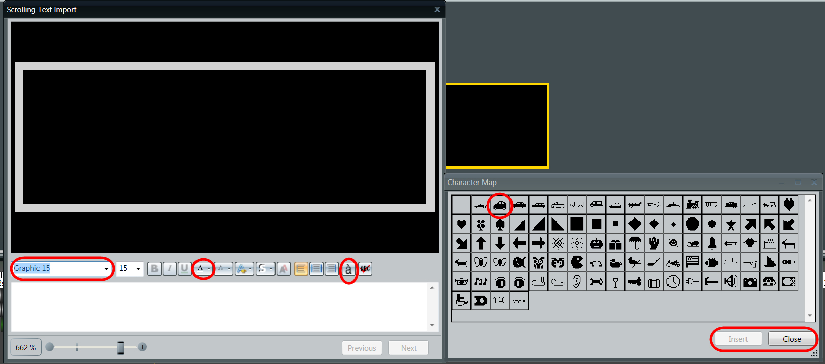 Small Display Help – Using the Character Map to Add Interest