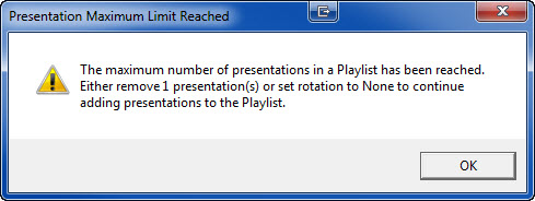 Take It to the Max! Maximum Playlist Presentation Entry Efficiency