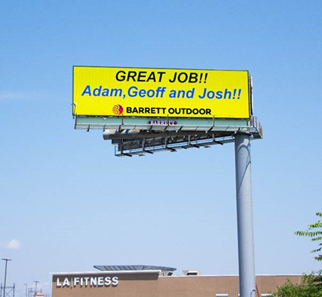 Barrett Outdoor Partners with Daktronics for New Digital Billboard