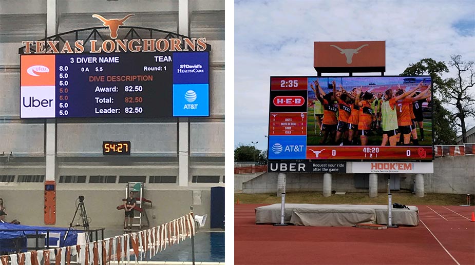 Daktronics and Texas Athletics Team Up for New Video Displays