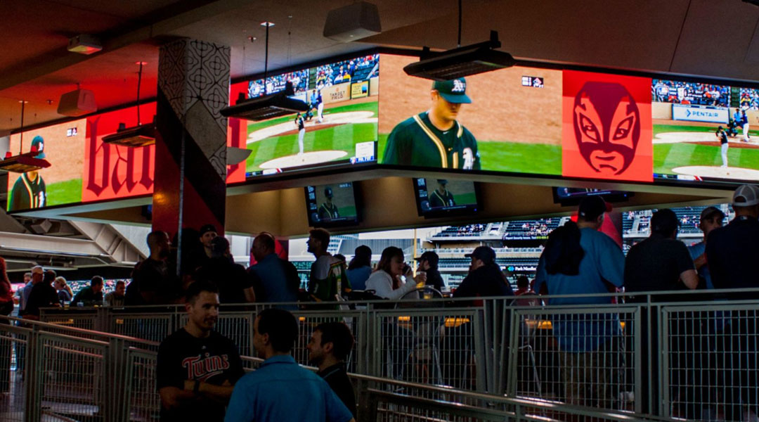 Daktronics Major League Sport Video Scoreboards and Sound Systems