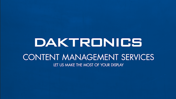 Let Daktronics Create and Schedule Your Content!