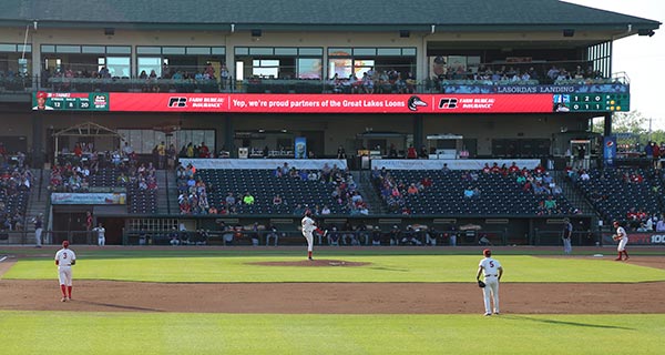 Daktronics Minor League Sport Video Scoreboards and Sound Systems