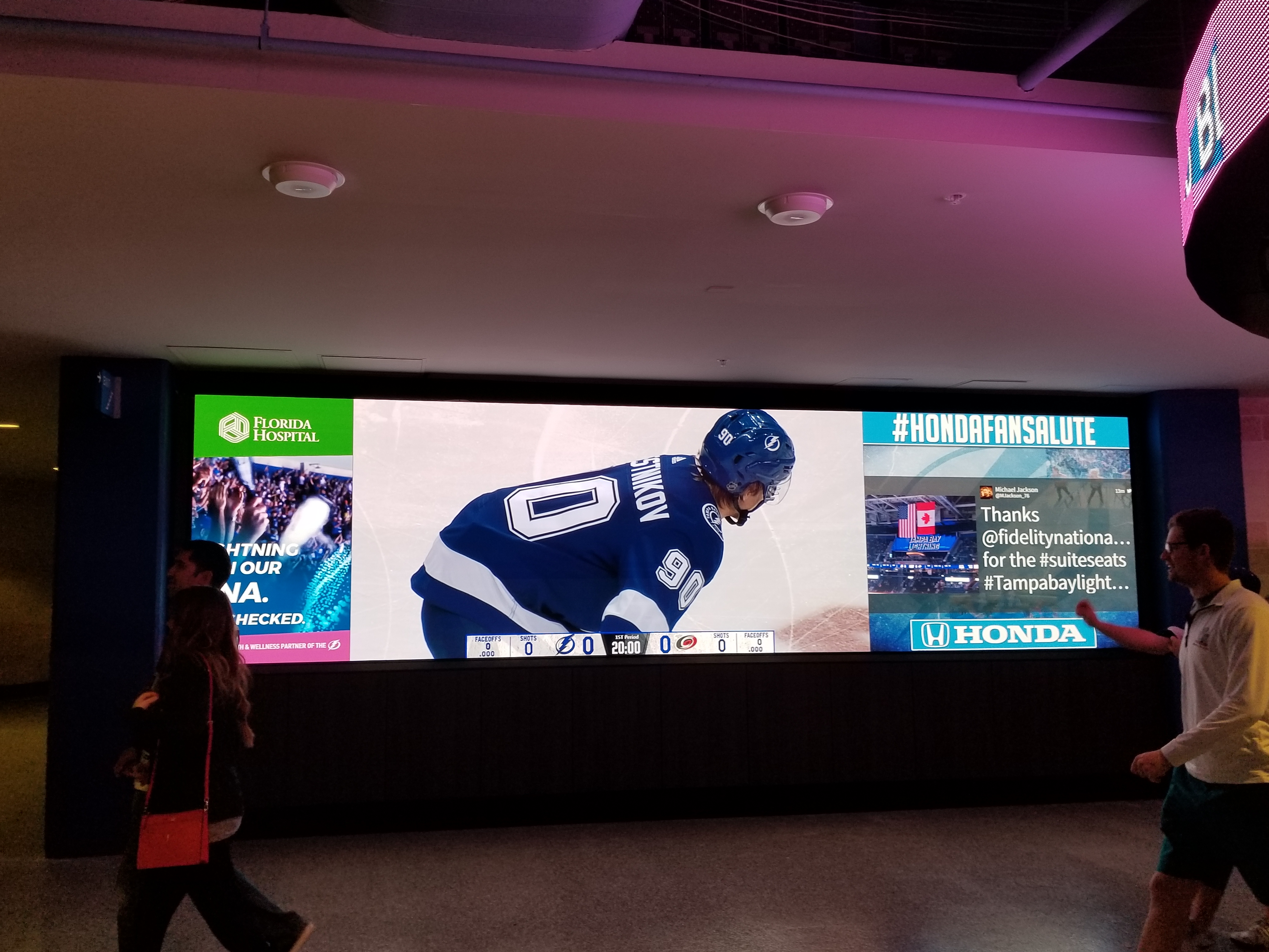 LED Displays Shine On Hockey Stars At Amalie Arena