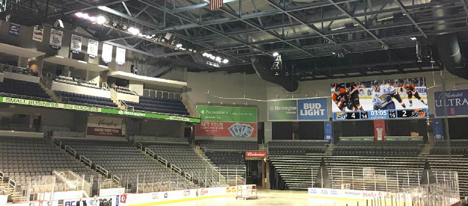 Daktronics Brings New Light to Huntington Center with LED Displays