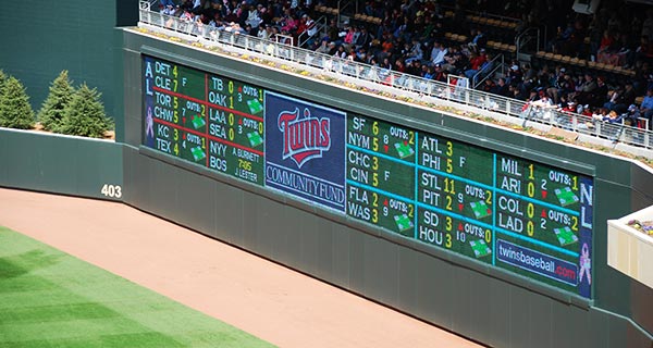 Daktronics Major League Sport Video Scoreboards and Sound Systems