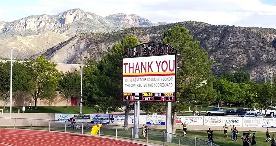 Utah’s Juab High School Welcomes Video Display to the Turf