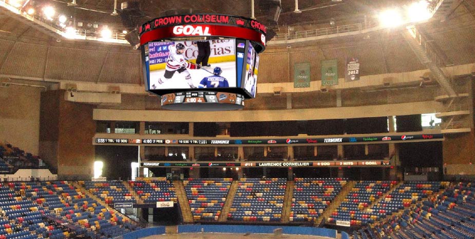 Daktronics Provides New LED Display System For Crown Coliseum