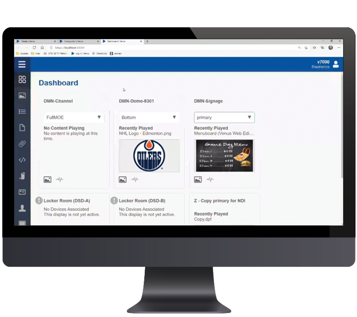 Venus Control Suite for Message Displays