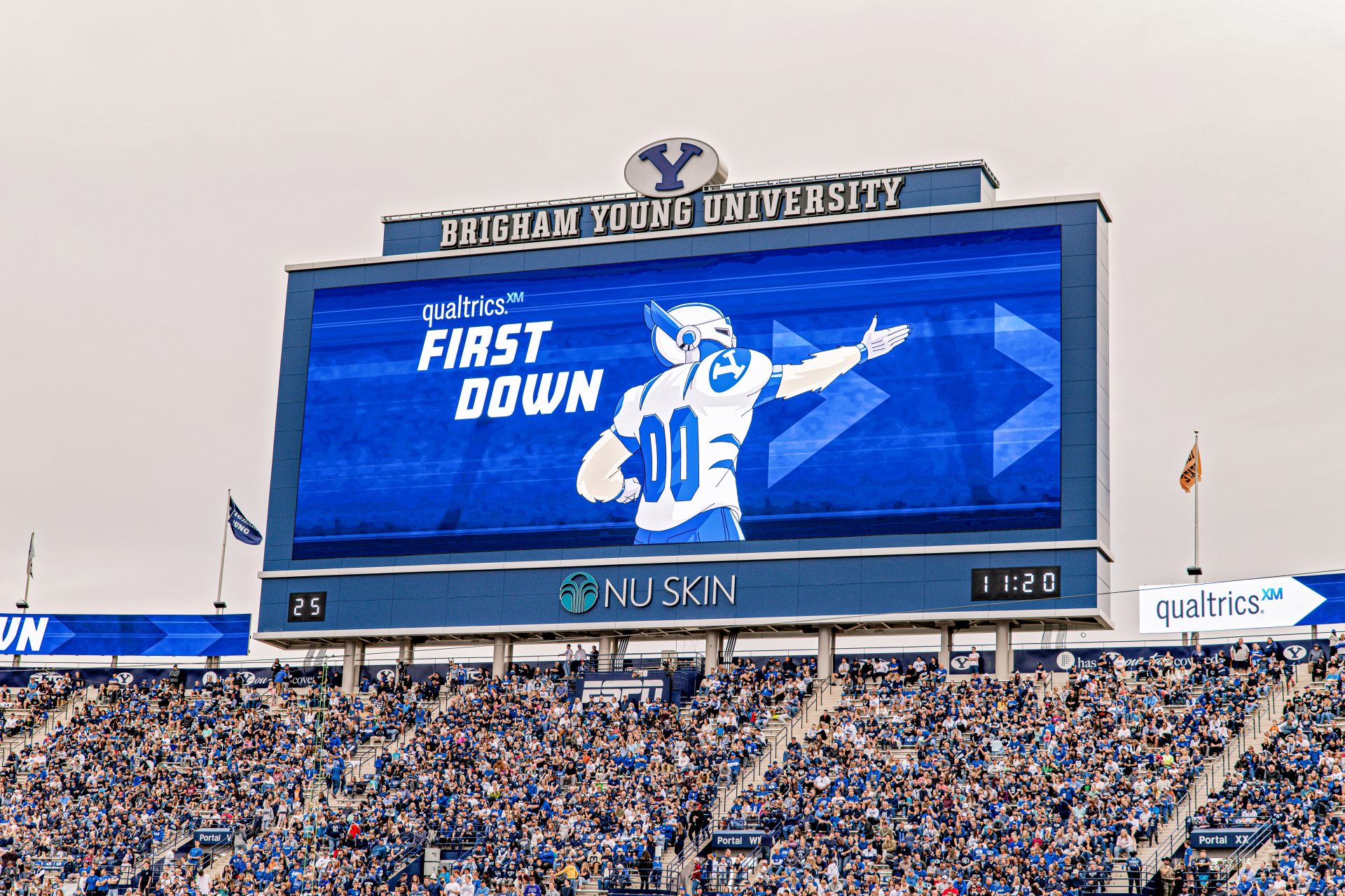 BYU Set For Second Football Season With Huge LED Display Upgrade