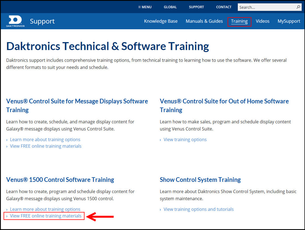 Take a Tour of the Venus® 1500 Learning Center