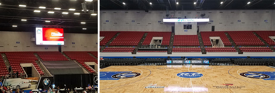 RP Funding Center Scores with Seven New Daktronics LED Displays